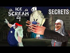 TOP 10 Secrets Of ICE SCREAM 4 Rod's Factory | Khaleel and Motu Gameplay
