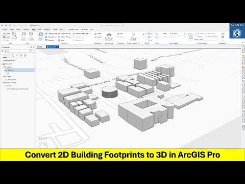 Convert 2D Building Footprints to 3D in ArcGIS Pro | Step-by-Step 3D Visualization Tutorial