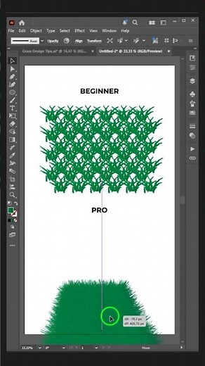 Grass Designing Tips in Illustrator #adobeillustrator