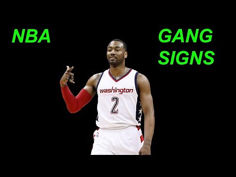 NBA Players Throwing up GANG SIGNS in game COMPILATION