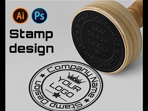 stamp design - adobe Illustrator