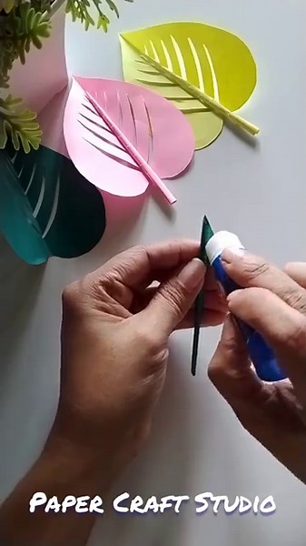 Easy & Stunning Paper Leaves | DIY Leaf Making Tutorial 🍃✨