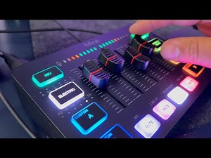 FIFINE Gaming Audio Mixer, Streaming RGB PC Mixer with XLR Interface, Individual Control