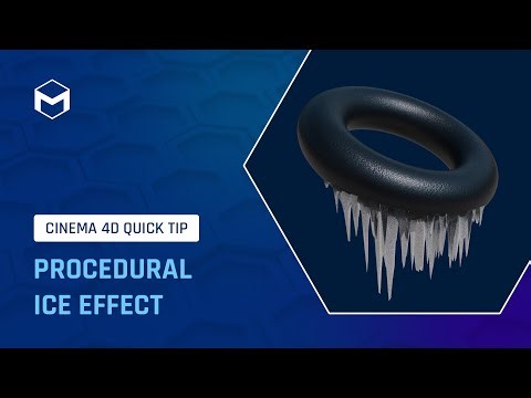 #C4DQuickTip 198: Procedural ice Effect in Cinema 4D