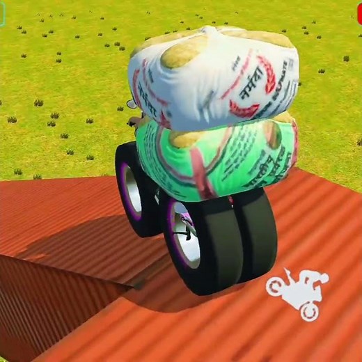 heavy Loading Challenge 🔥 funny gameplay😱 #driving #gaming #games #bike #bikelover #truckdriving