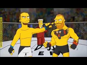 Conor MCgregor vs Nate Diaz Los simpsons