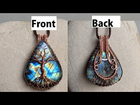 Woven Bail Tree of Life Wire Wrapping Pendant Tutorial
