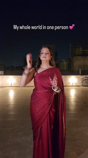 My whole world 💕 @sunitjain12 Jewellery : @piecesofher_official #relatable #trendingreels #khushiiii_jain #trendingnow #trendingaudio #relatablereels #explore #love #myhusband #sareelove #jewellery #brassjewellery #statementnecklace #rosequartz #husbandwifecontent #husbandwifereels #bestfriend [couple content , husband wife relatable reels , brass jewellery , statement jewellery , pieces of her brand , trending ] | Khushboo Jain