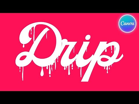 How to Create Drip Text Effect in Canva