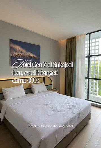 Gen Z sini ngumpul! niii hotel yang cocok buat kita ada di sukajadi🤩 gas pake spesial promo minggu ini biar lebih makin hemat dari traveloka, booking lewat tag lokasi video aku yah. booking now reedem later!🤩🫶🏻#pahlawandihotel #ttgotrvlk1111 #lacamahotelbandung #hotelbandung #hotelaestheticbandung