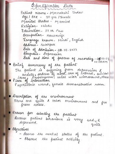 How to make Process Recording on Depression #Process Recording # Psychiatric Nursing