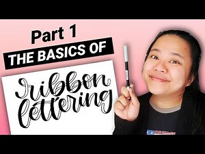 EASY Ribbon Lettering Tutorial - Start with the basics!