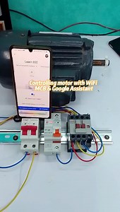 Controlling three phase induction motor with help of WiFi MCB and Google Assistant YCBZF Wifi Smart MCB sends data to cloud platform through the WiFi Router, which enables you to remotely control all appliances with the App on your smart phone. The App enables you to control your devices easily. You can download the iOS version in App Store and the Android version in Google Play.There is a key to share the function and you can control one switch with your family members or friends at the same ti