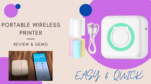 Watch REVIEW & DEMO | How to use the wireless printer. App Demo on Amazon Live