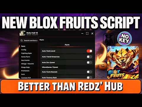 NEW Blox Fruits Script 28.1 NO KEY! | Better Than Redz Hub | Auto Farm, Auto Boss & Sea Events!