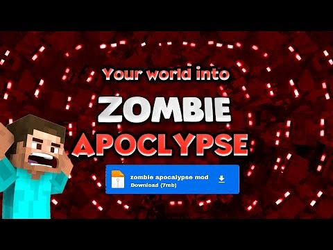 zombie apocalypse mod for minecraft pe 1.19😱