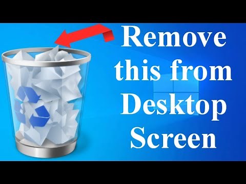 How to remove Recycle bin from desktop Windows 10/8.1/8/7 | Tutorials Buddy
