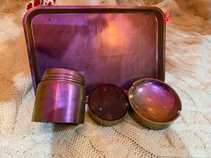 Chameleon Rolling Tray Set: Ash Tray & Stash Jar With Lid - Etsy