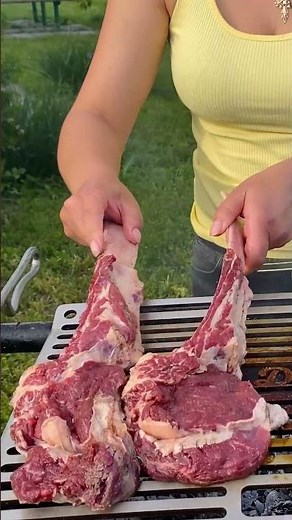 🥩Juicy Homemade Tomahawk Steak On The Grill🥩
