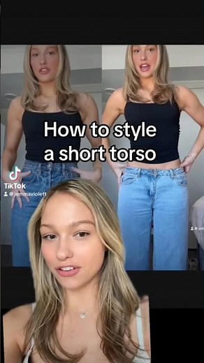 How to style a short torso #fashion #stylingtips #shortwaist #shorttorso #styleinspo #lowrise