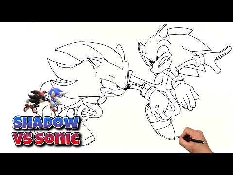How To Draw SHADOW VS SONIC | SONIC 3 #sonicthehedgehog #shadowthehedgehog