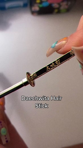 IM SCREAMING THE DAECHWITA HAIR STICK SAMPLE IS HERE ✨🗡 #bts #btsarmy #armybts #daechwita #hairstick #hairstyle