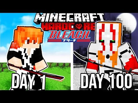 I Survived 100 DAYS as a HOLLOW in BLEACH Minecraft!