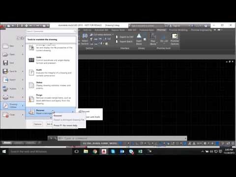 Promine AutoCAD Tips & Tricks: Repair Damaged Files