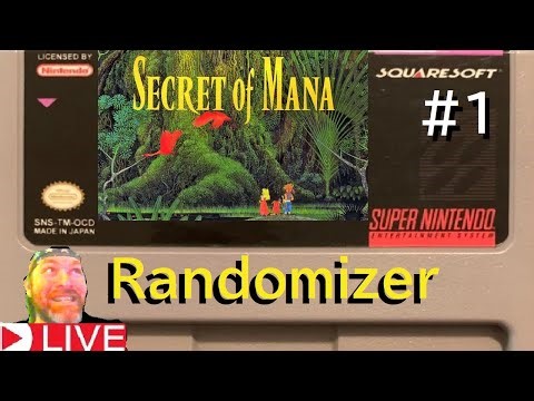-widescreen- Secret of Mana randomizer Live part #1 (Livestream)