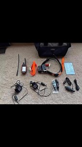 Garmin Alpha100 hand held tracking device and two TT10 collars. Bundle includes storage bag, extra antenna, extra orange collar, two charging units for collars or handheld (rechargeable lithium-ion batteries). Owners manual.Price:$400 shipped 15 months warrantyDM if you're interested | Dog Boxes Kennels & Garmin Shop