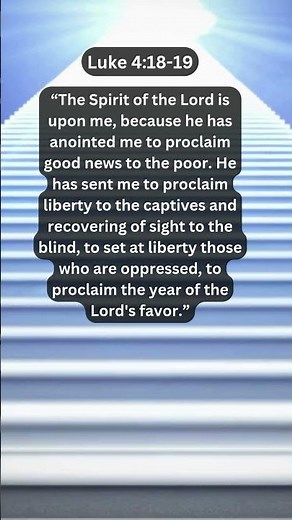 Journey of faith and spiritual growth | Luke 4:18-19 Daily Bible Verse