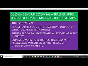 Career Opportunities in Mathematics (What you can do with a Maths degree)