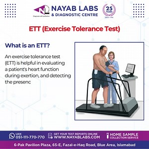 "Discover the intricacies of the ETT test in this informative animation! Learn how this procedure assists in evaluating heart health and circulation. ✅ Book Now: 03310002070 Address: 6-Pak Pavilion Plaza, 65-E, Fazal-e-Haq Road, Blue Area, Islamabad. For further assistance call us at Phone ☎: (051) 111 770 770 | Nayab Labs & Diagnostic Centre | Facebook