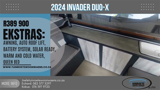 1.9K views |  2024 Invader Duo-X – R389 900  Adventure built for...