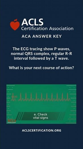 ACLS Megacode 3 Q12 Answer Key #aclsmegacode #acls #reels
