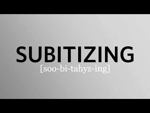 How to pronounce subitizing