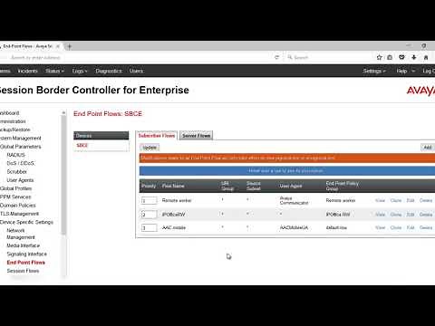 How to configure user agent in Avaya Aura Session Border Controller for Enterprise