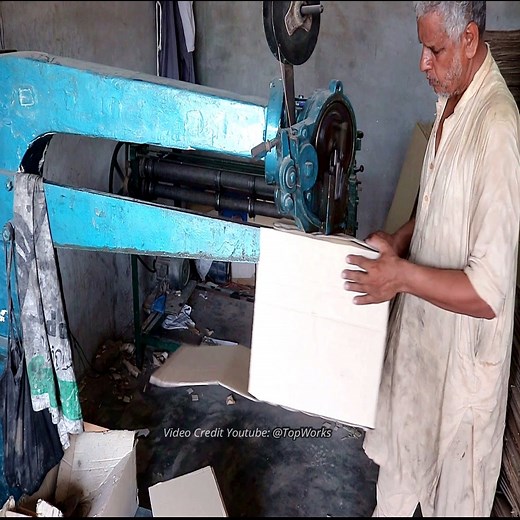 24K views · 509 reactions | How to Make Cardboard Carton Box in Local Workshop #CardbordBox #carton #CorrugatedBox #boxmaking #amazingwork #topworks | Top Works | Facebook
