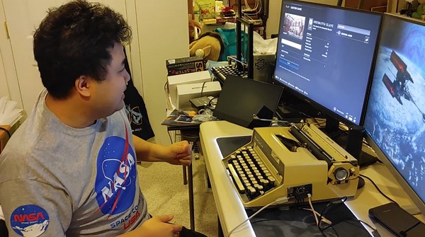 Halo Challenge: Beating the Game with a Typewriter Keyboard