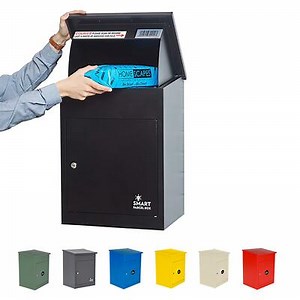 Medium Parcel Delivery Drop Box Lockable Home Storage Letter Post Box  | eBay UK