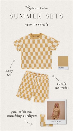 Matching sets for your little! Just in time for summer ☀️ | Rylee Cru