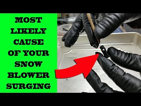 Surging Toro 421 QR Snowblower