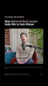 Sam Altman - Universal Basic Wealth is Greater Than Income