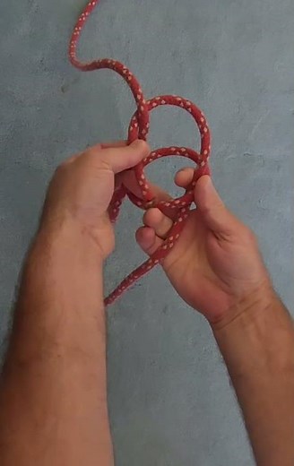 Bowline Knot - two fingers method