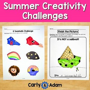 NO PREP Summer Creativity Challenges, Summer Packet, End of the Year Activity