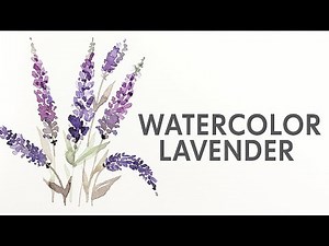 Easy Watercolor Lavender – Simple Flower Painting for Beginners