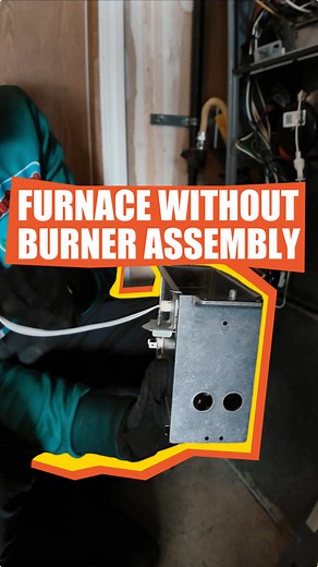 Quick breakdown of how a furnace operates with the burner assembly removed! Learn about the inducer motor, pressure switch, and flame sensor that keep your home warm and safe. #hvac #furnace #homeheating #heatingsystem #safetytips #flamesensor #burnerassembly #homemaintenance #heattech #hvactech