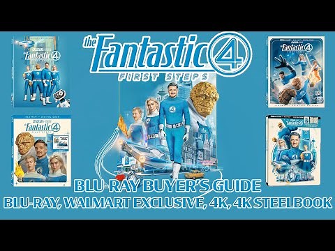 The Fantastic Four: First Steps - Bluray, Walmart Exclusive, 4K, 4K Steelbook | Bluray Buyers Guide