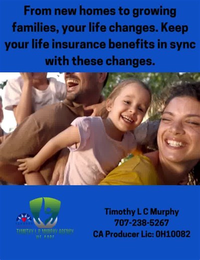 #agentim https://tlcm.agency/life-insurance A simple policy. A lifetime of protection. | Timothy L C Murphy Agency-Insurance Services | Facebook