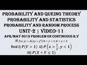 2D Random Variable finding probability of a region | PQT, PRP, P&S UNIT-2 | VIDEO-11
